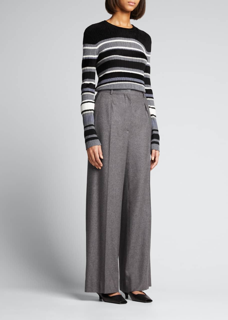 Theory Multi-Stripe Pullover Knit Top - Bergdorf Goodman