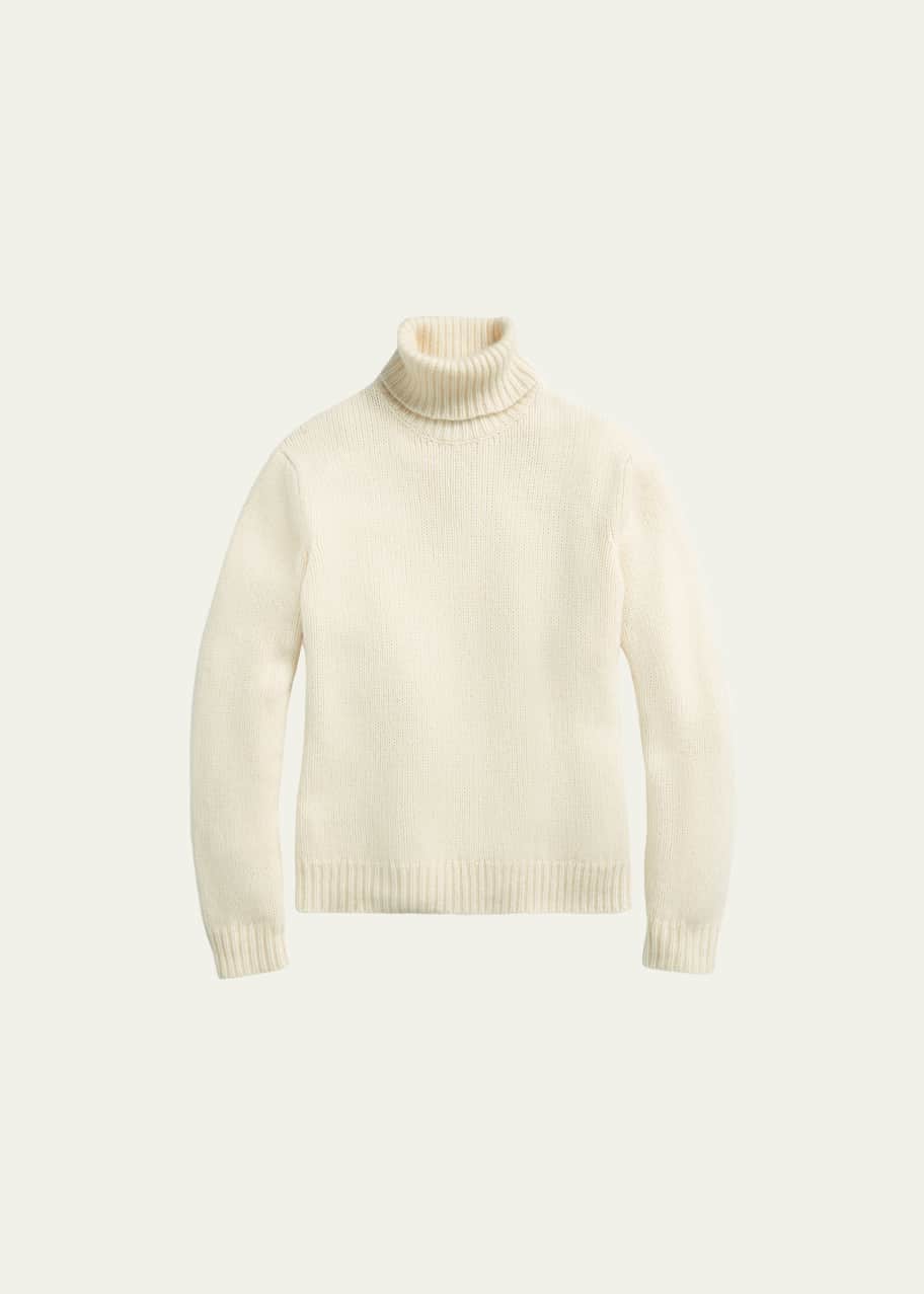 Ralph Lauren Purple Label Men's 3GG Cashmere Shaker Turtleneck Sweater ...
