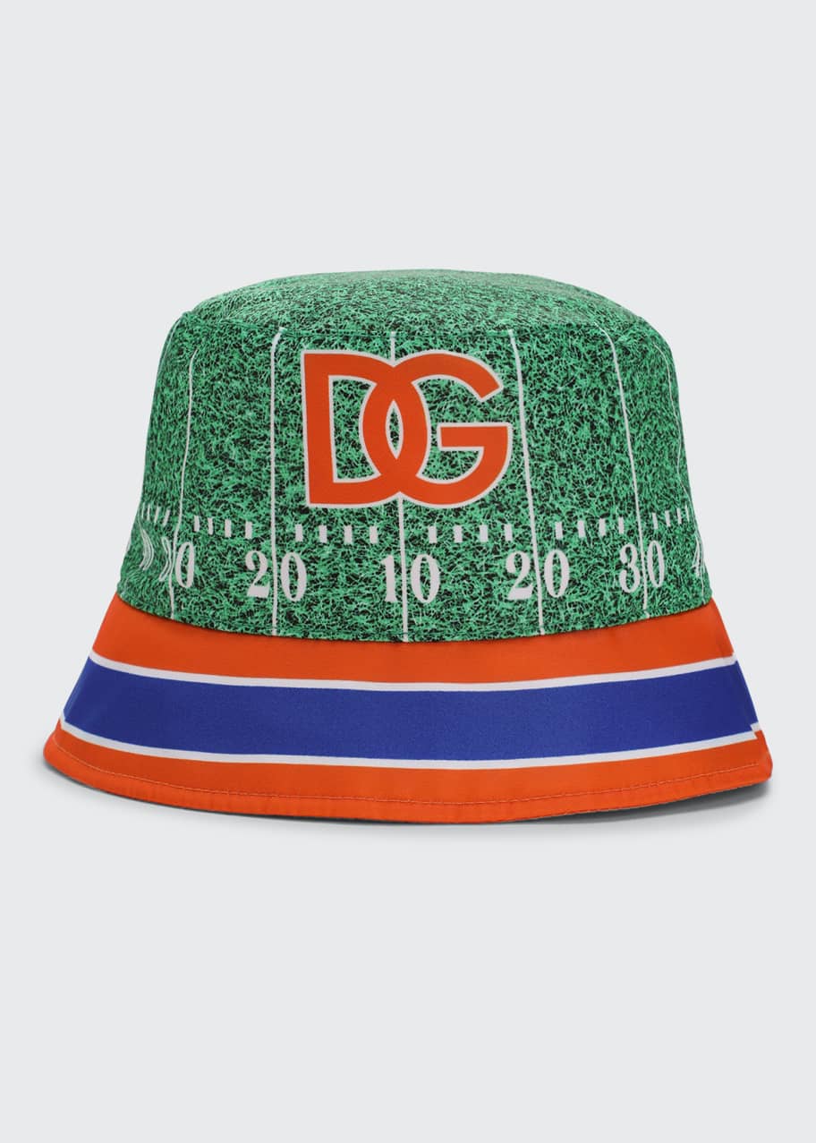 Dolce&Gabbana Kid's DG Logo Embossed Bucket Hat, Size S-XL - Bergdorf ...
