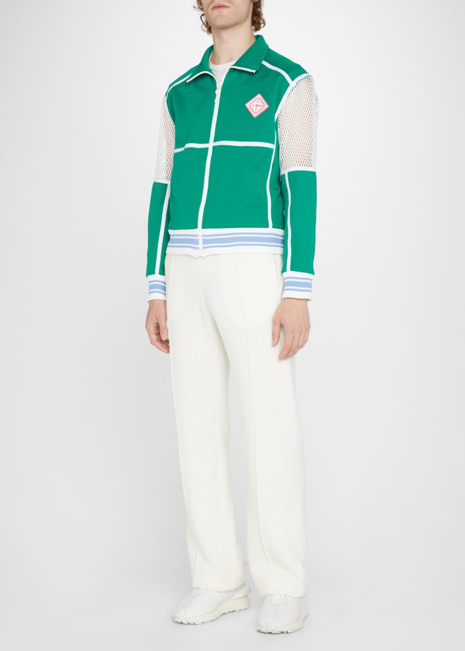 CASABLANCA Men's Mesh-Panel Track Jacket - Bergdorf Goodman