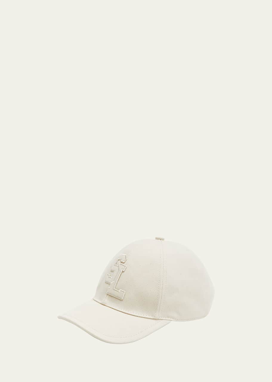 Saint Laurent SL Logo Denim Baseball Hat - Bergdorf Goodman