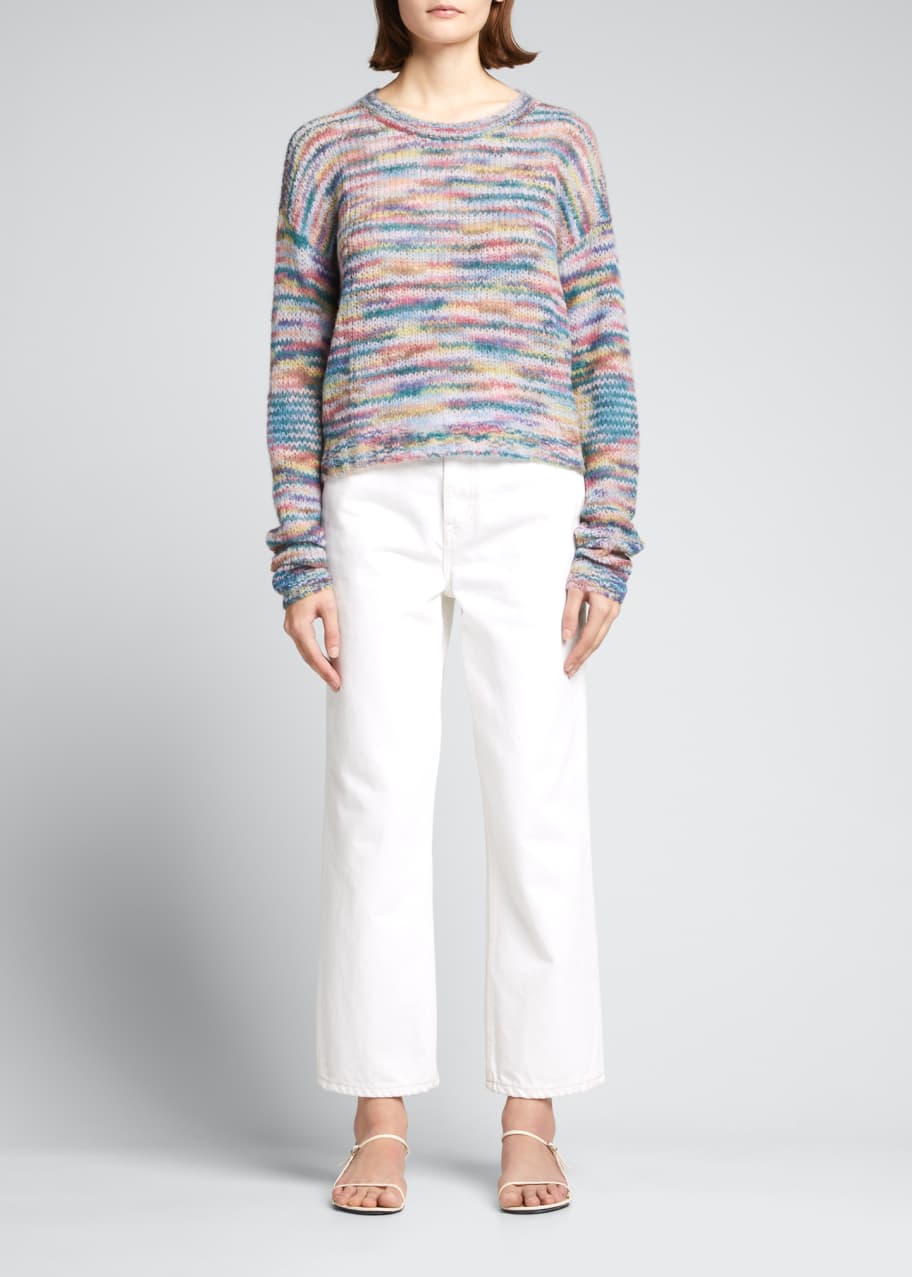 Christina Lehr Cosmo Crewneck Crop Alpaca-Blend Sweater - Bergdorf Goodman