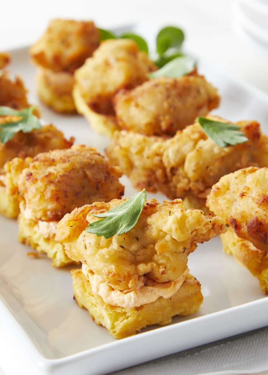 The Cajun Turkey Co Chicken & Waffle Stack with Chipotle Aioli ...