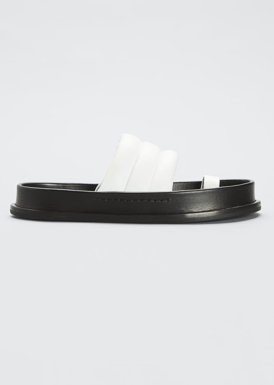 Plan C Puffy Leather Toe-Ring Sandals - Bergdorf Goodman