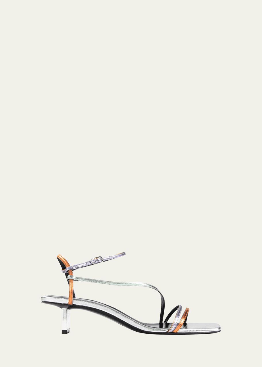 Pierre Hardy Alpha Metallic Colorblock Strappy Sandals - Bergdorf Goodman