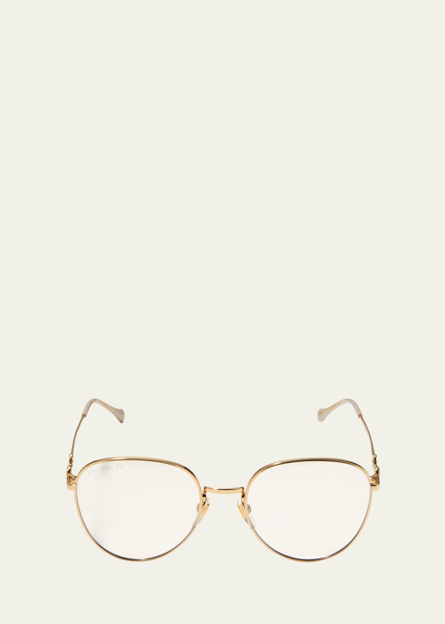 Gucci Photochromic Round Metal Sunglasses - Bergdorf Goodman