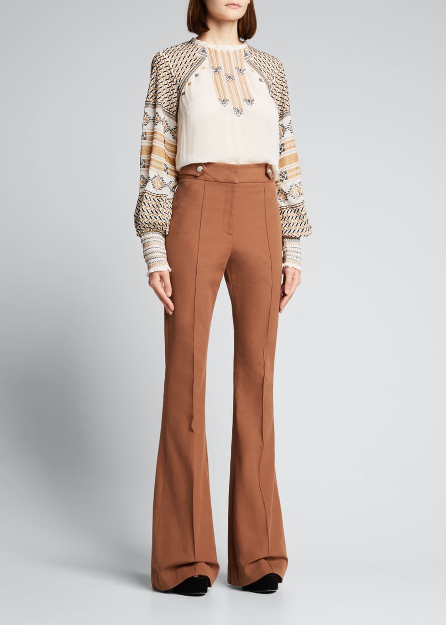 Veronica Beard Isabella Embroidered Top - Bergdorf Goodman