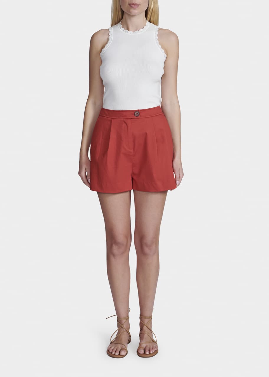 Toccin Lace-Trim Racerback Tank - Bergdorf Goodman