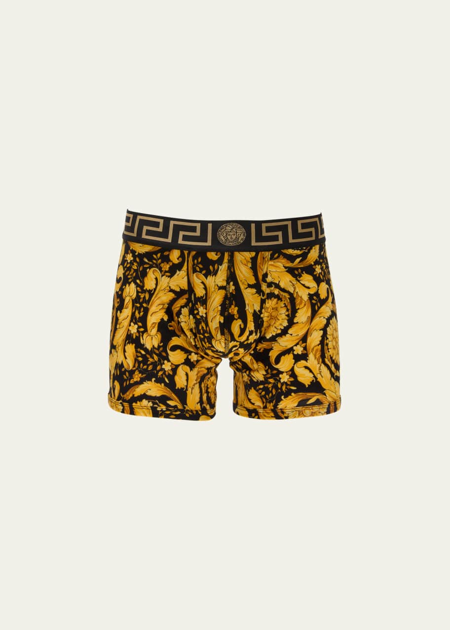 Versace Men's Barocco Greca Boxer Briefs - Bergdorf Goodman
