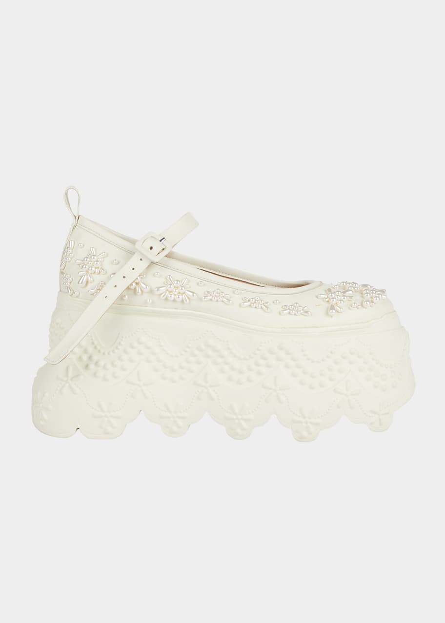 Simone Rocha Turbo Molded Platform Ballerina Flats - Bergdorf Goodman
