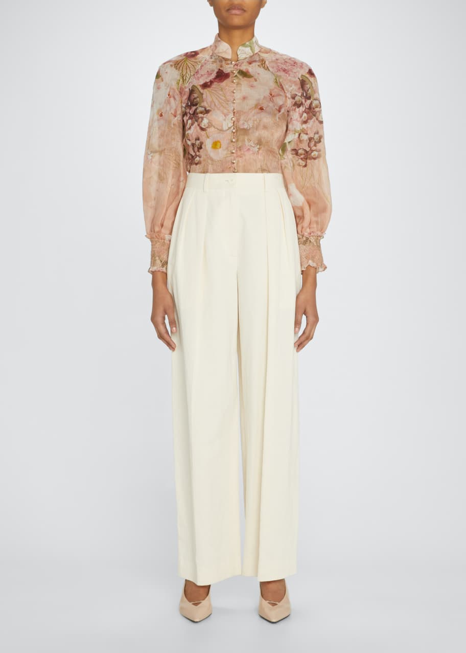 Zimmermann Dancer Floral Blouse - Bergdorf Goodman