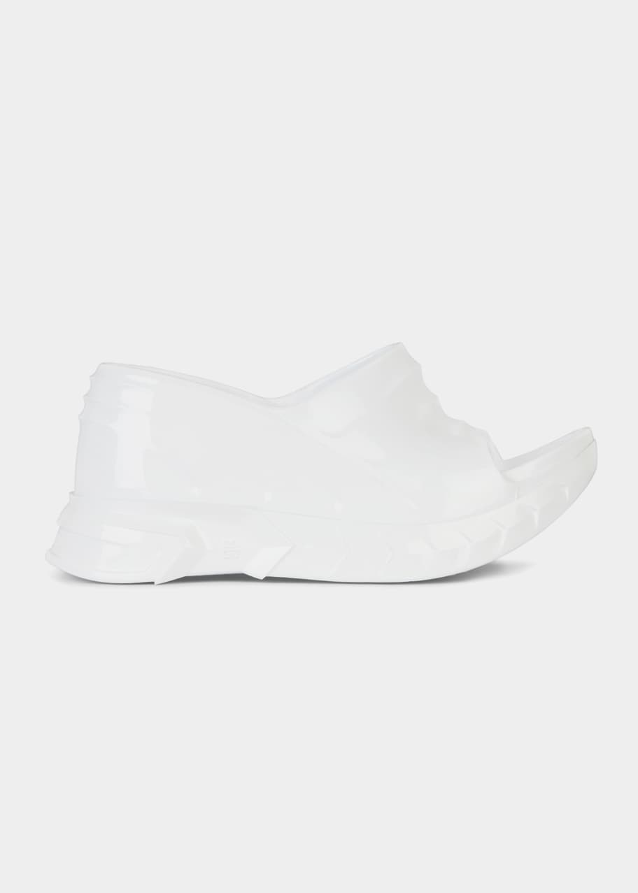Givenchy Marshmallow Rubber Wedge Slide Sandals - Bergdorf Goodman