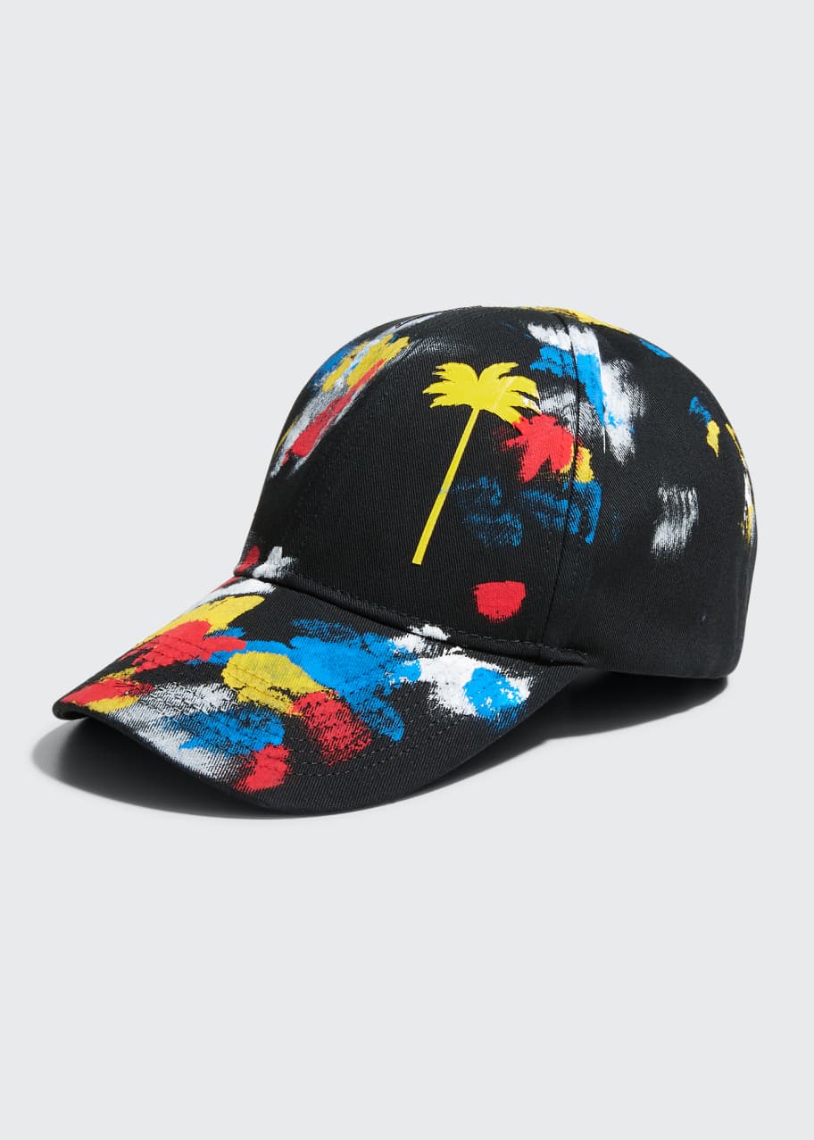 Palm Angels Men's Painted Palm Baseball Cap - Bergdorf Goodman