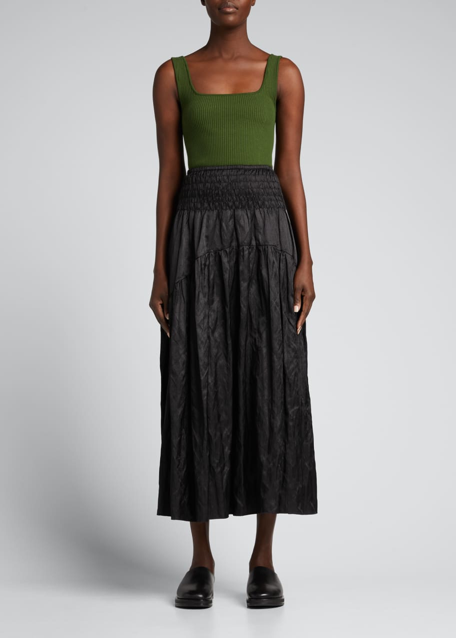 Vince Square Neck Rib Tank Top - Bergdorf Goodman