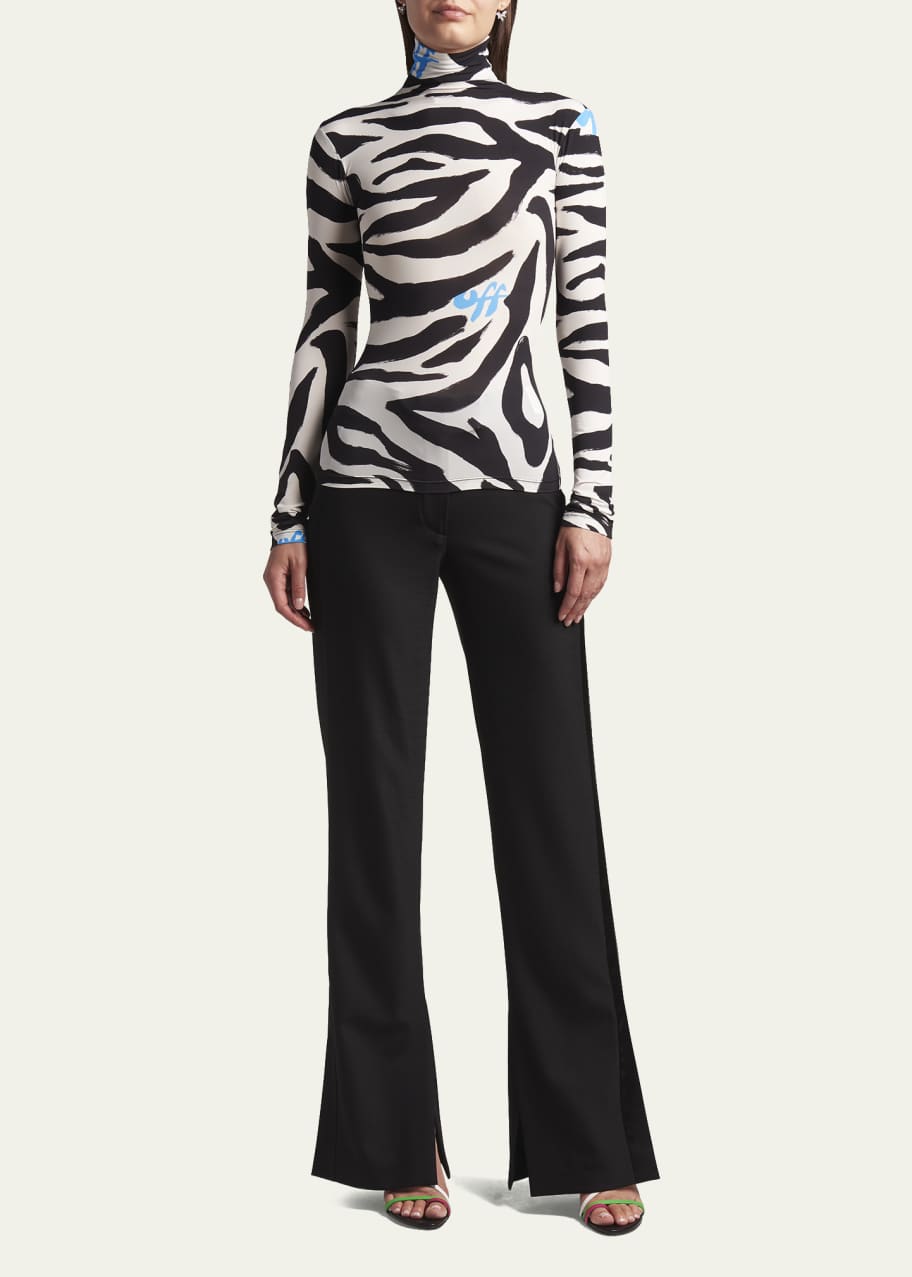 zebra turtleneck