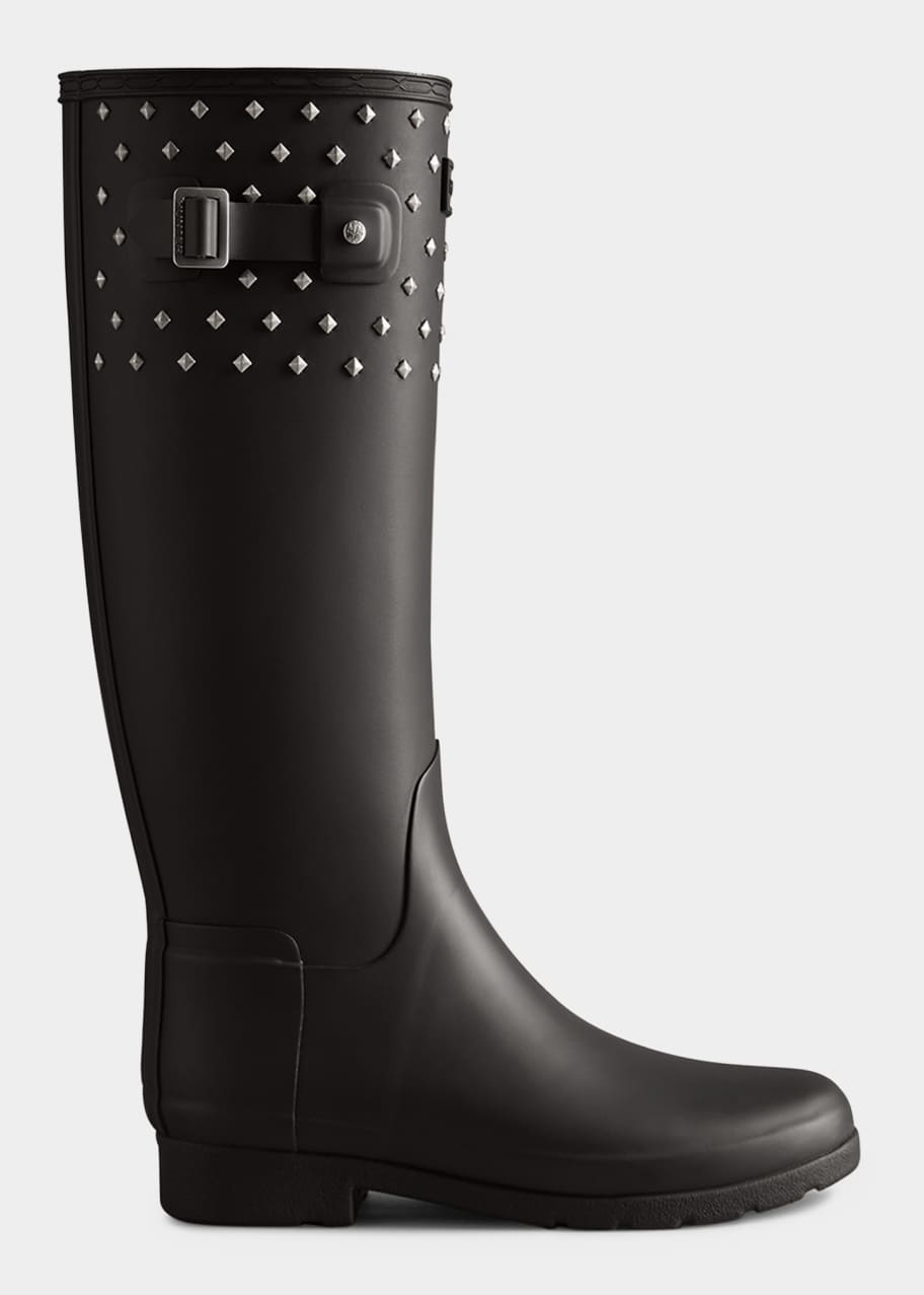 HUNTER Tall Rubber Stud Riding Boots - Bergdorf Goodman