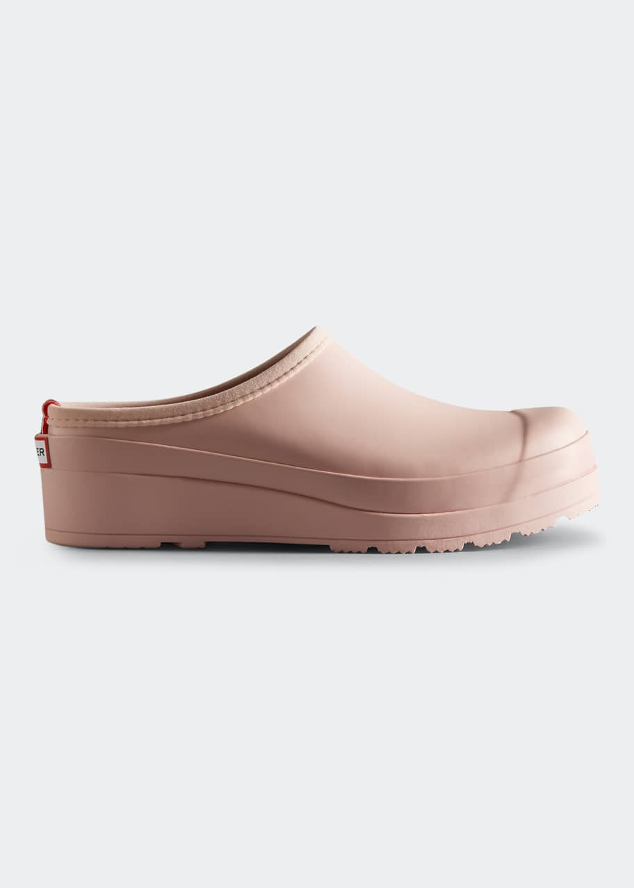HUNTER Rubber Slide Mule Clogs - Bergdorf Goodman