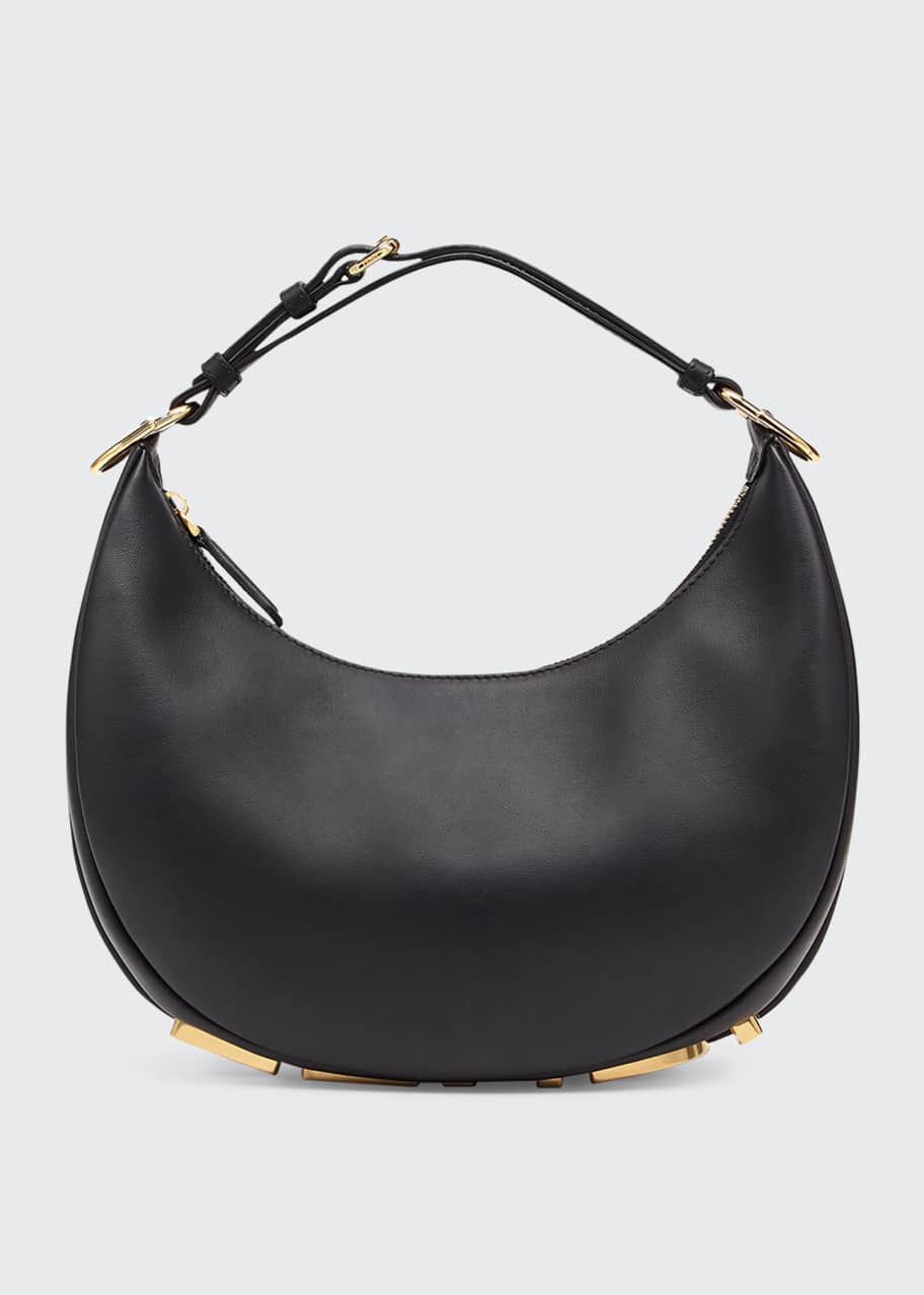 Fendi Fendigraphy Small Calfskin Shoulder Bag - Bergdorf Goodman