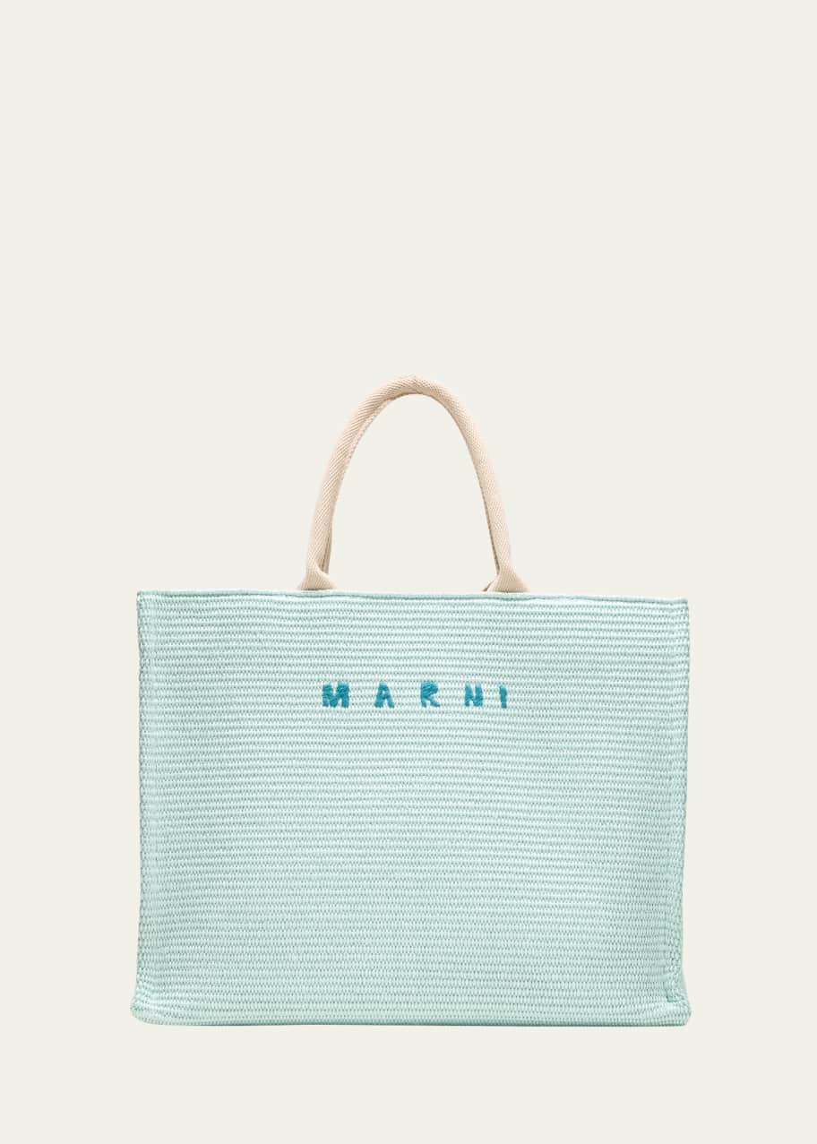 Marni Large Box Fabric Tote Bag - Bergdorf Goodman