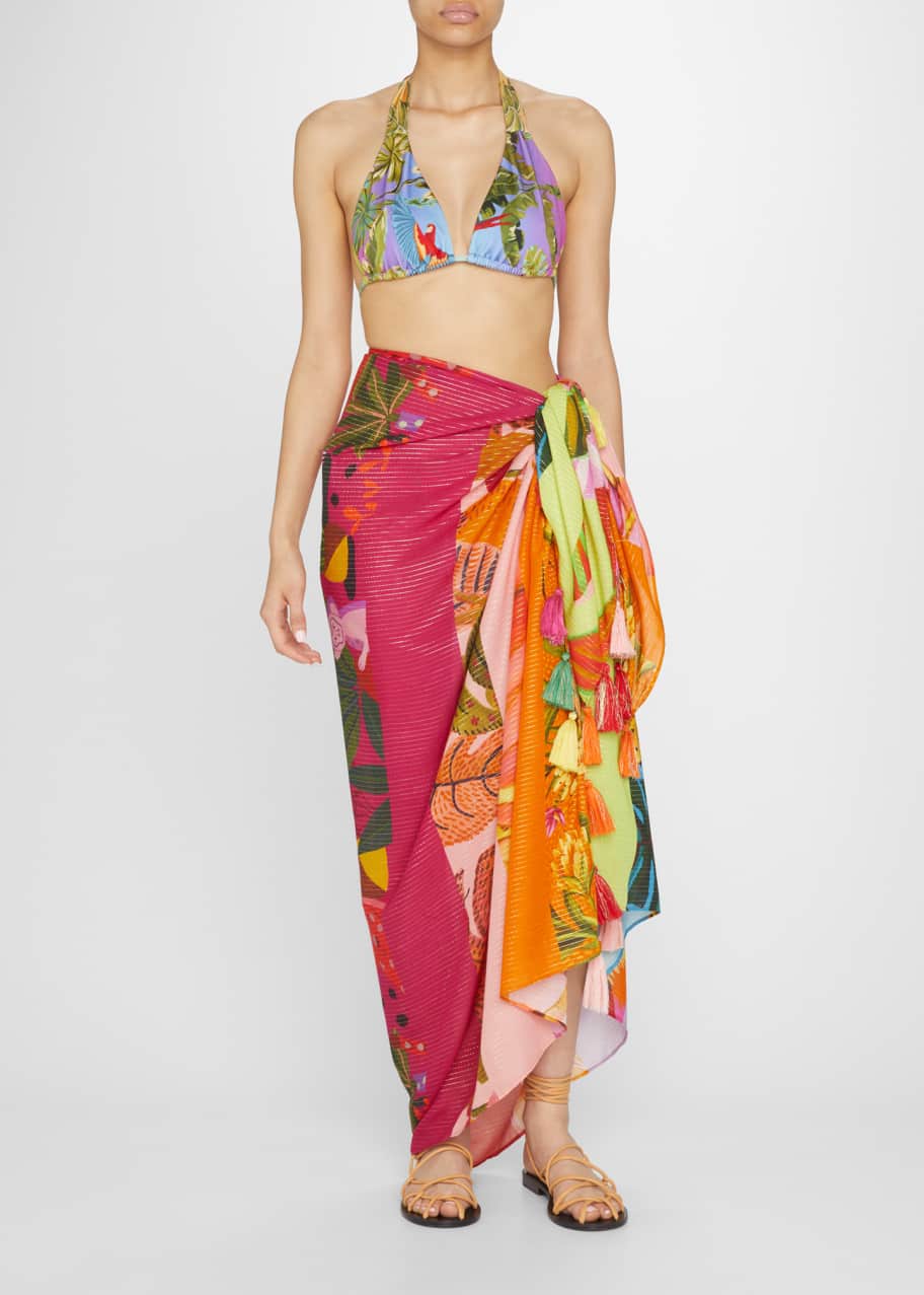 Farm Rio Rainbow Forest Sarong Coverup - Bergdorf Goodman