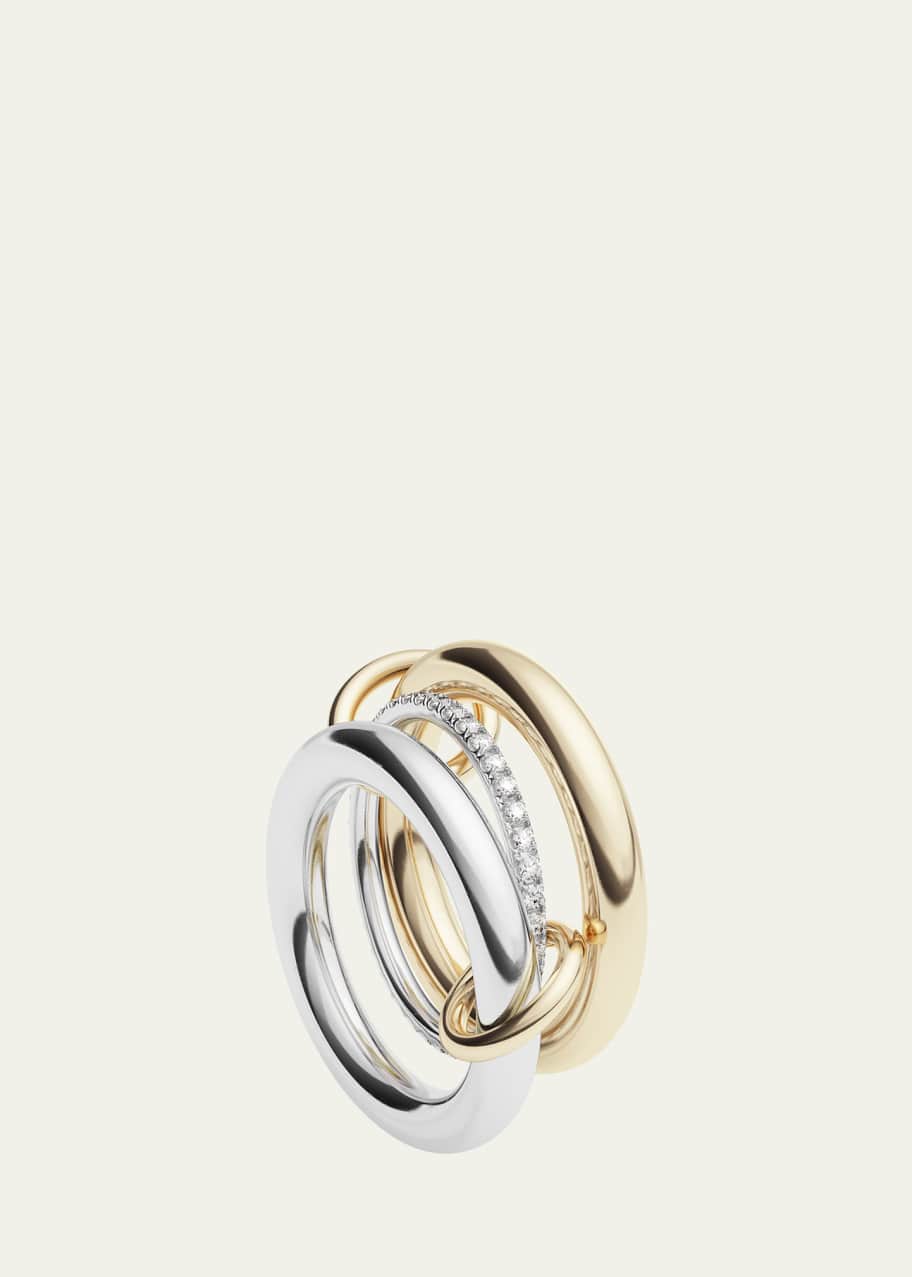 Spinelli Kilcollin Libra Two-Tone Ring with Diamonds - Bergdorf Goodman