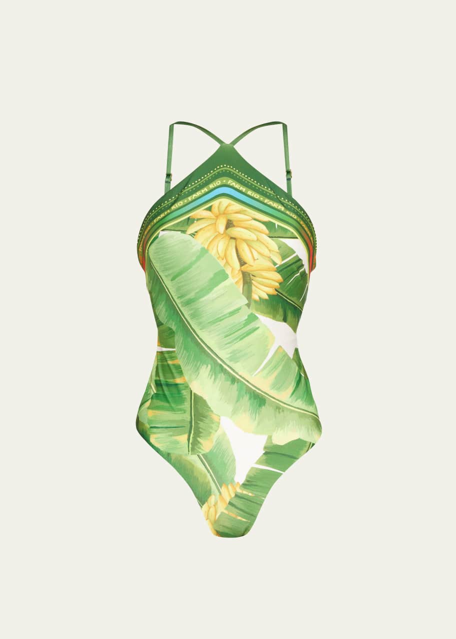Farm Rio Fresh Forest One-Piece Swimsuit - Bergdorf Goodman