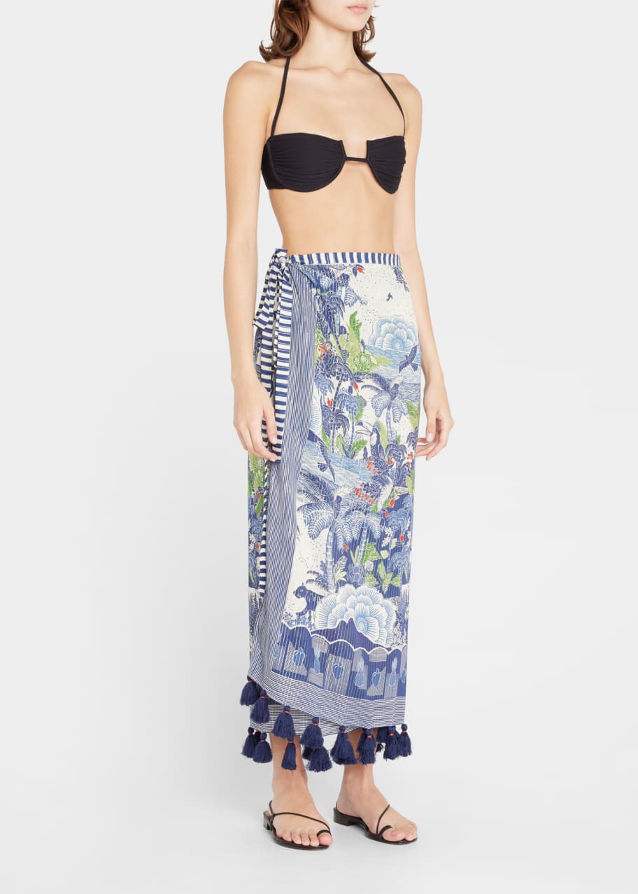 Farm Rio Graphic Rio Sarong Coverup - Bergdorf Goodman