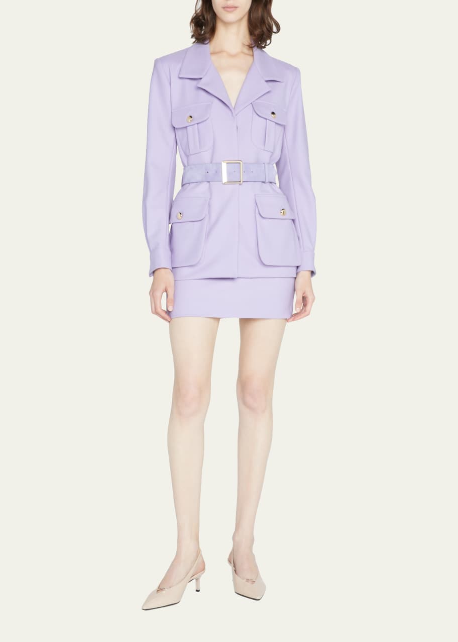 lavender boucle jacket