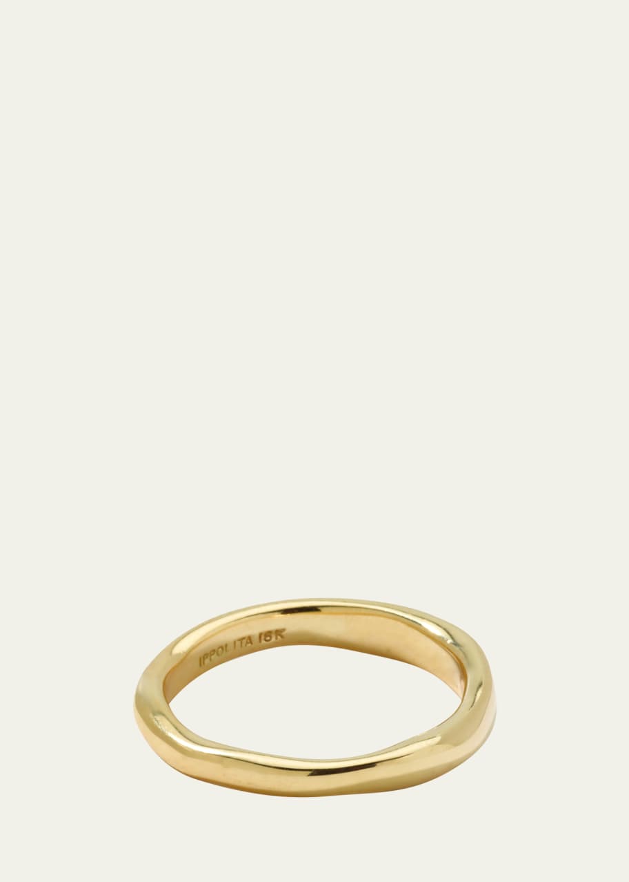 Ippolita Shiny Wide Squiggle Ring in 18K Gold - Bergdorf Goodman