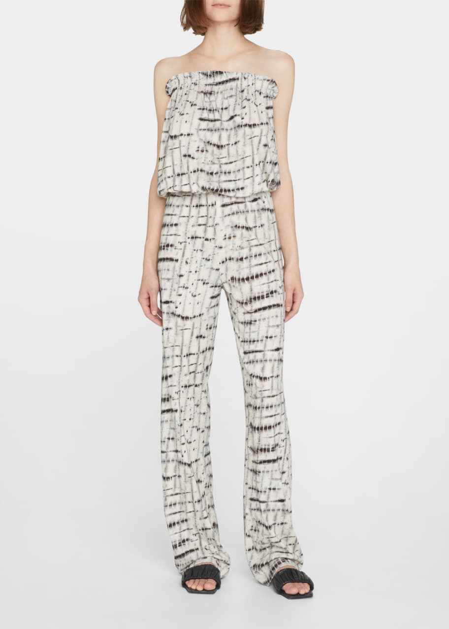 Majestic Tie-Dye Wide-Leg Strapless Jumpsuit - Bergdorf Goodman