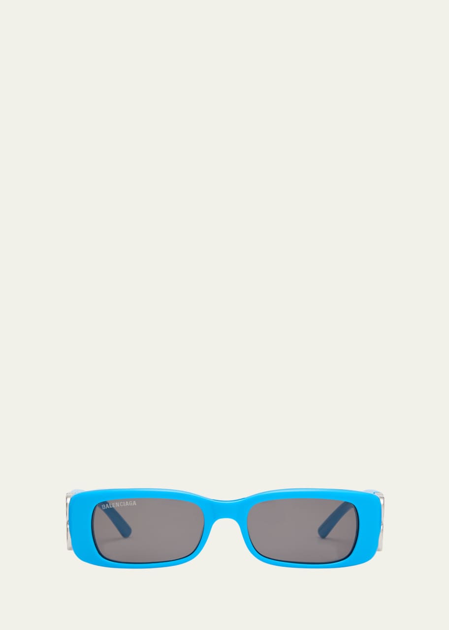 Balenciaga Rectangle Mirror B Acetate Sunglasses - Bergdorf Goodman