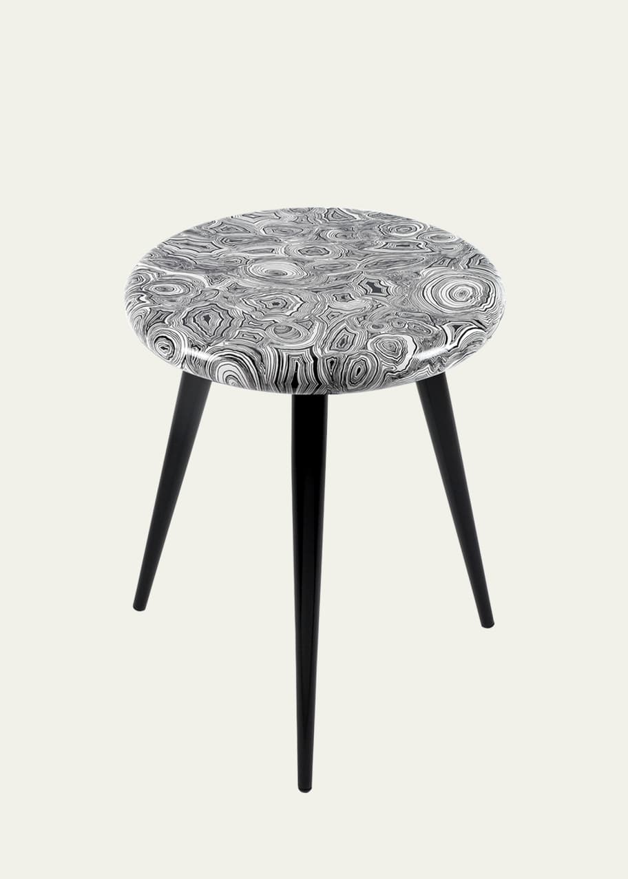 Fornasetti Malachite Stool - 18" - Bergdorf Goodman