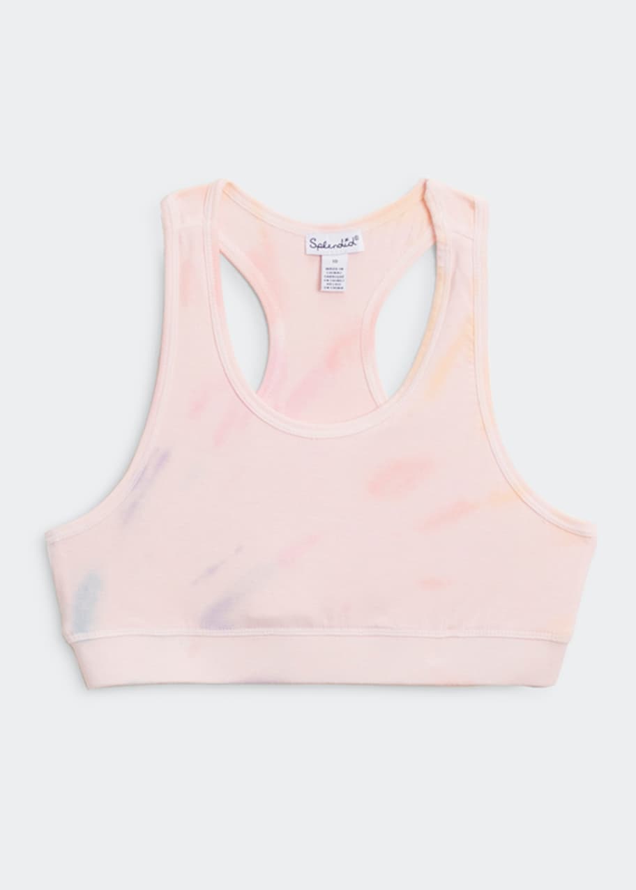 Splendid Girl's Tie-Dye Sports Bra, Size 7-14 - Bergdorf Goodman