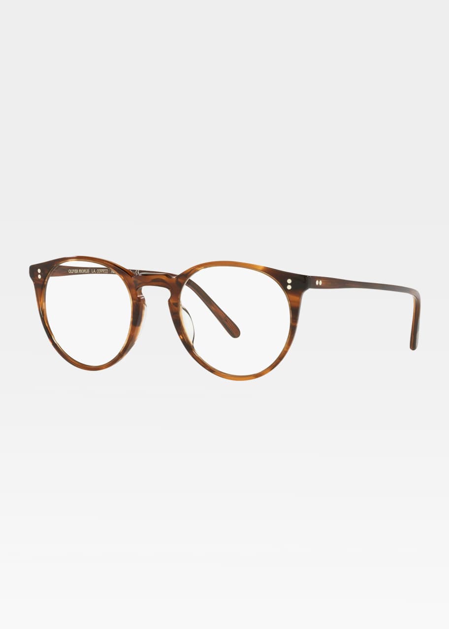 Oliver Peoples Omalley Blue Light Filter Round Acetate Optical Glasses Bergdorf Goodman