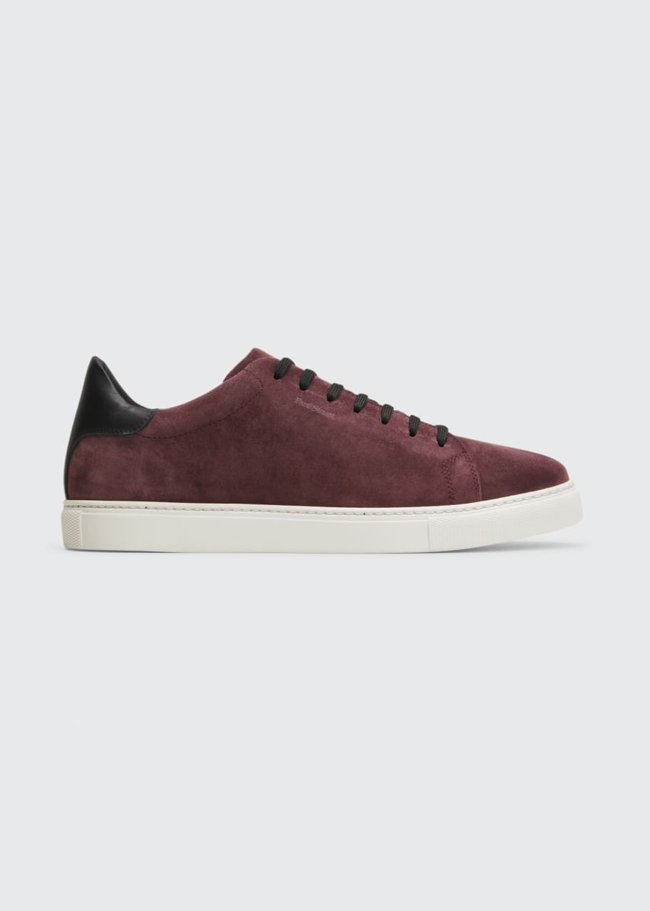 Paul Stuart Men's Pascal Suede-Leather Low-Top Sneakers - Bergdorf Goodman