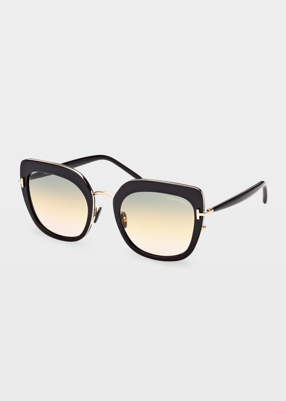 Tom Ford Virginia Square Acetate And Metal Sunglasses Bergdorf Goodman