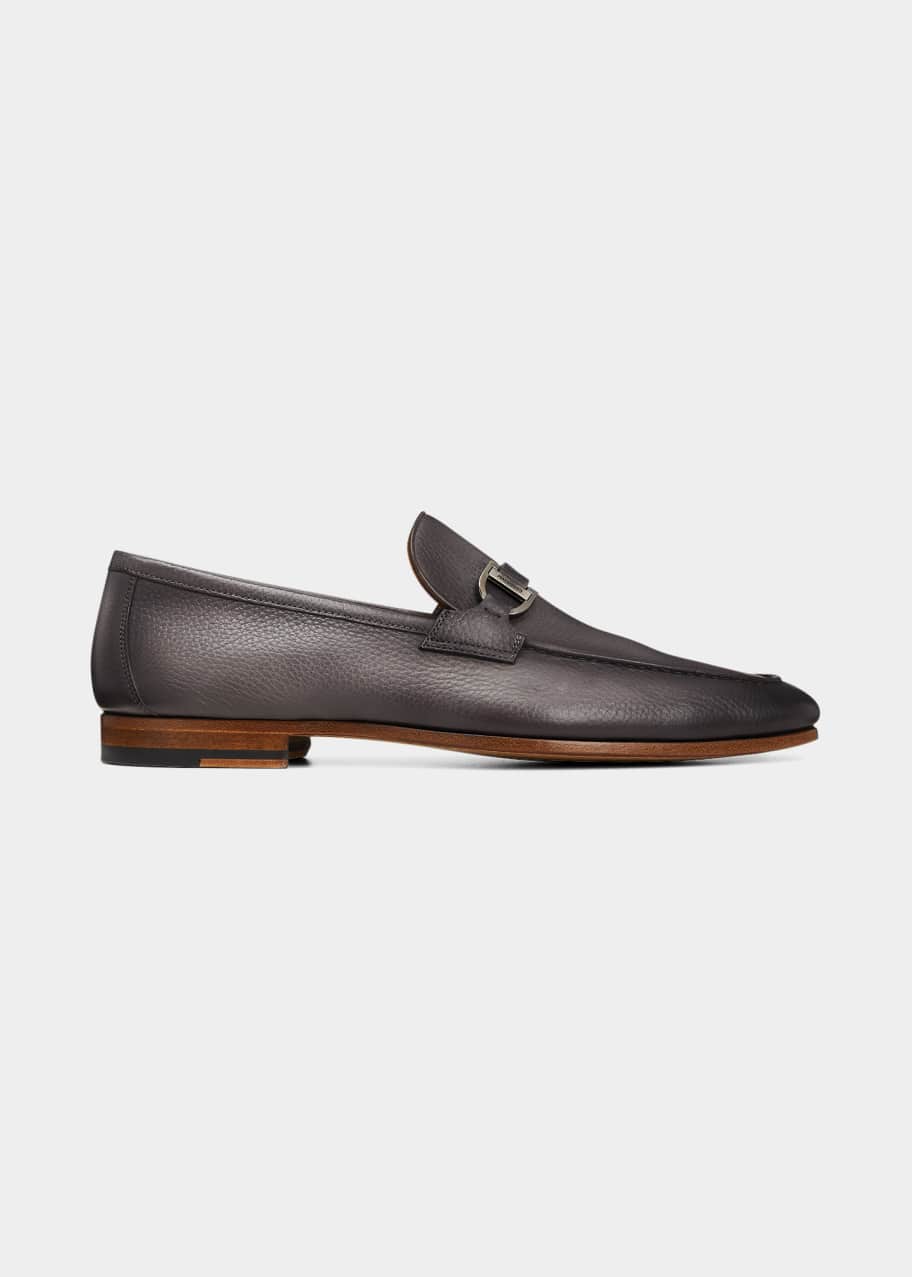 Magnanni Men's Side Bit Leather Loafers - Bergdorf Goodman