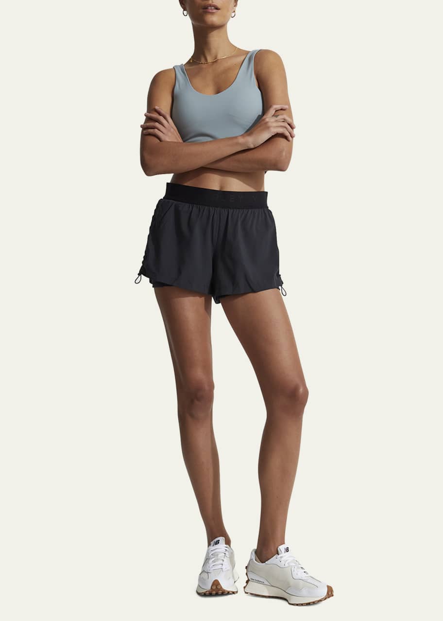 Varley Leo Mid-Rise Cinched Shorts - Bergdorf Goodman