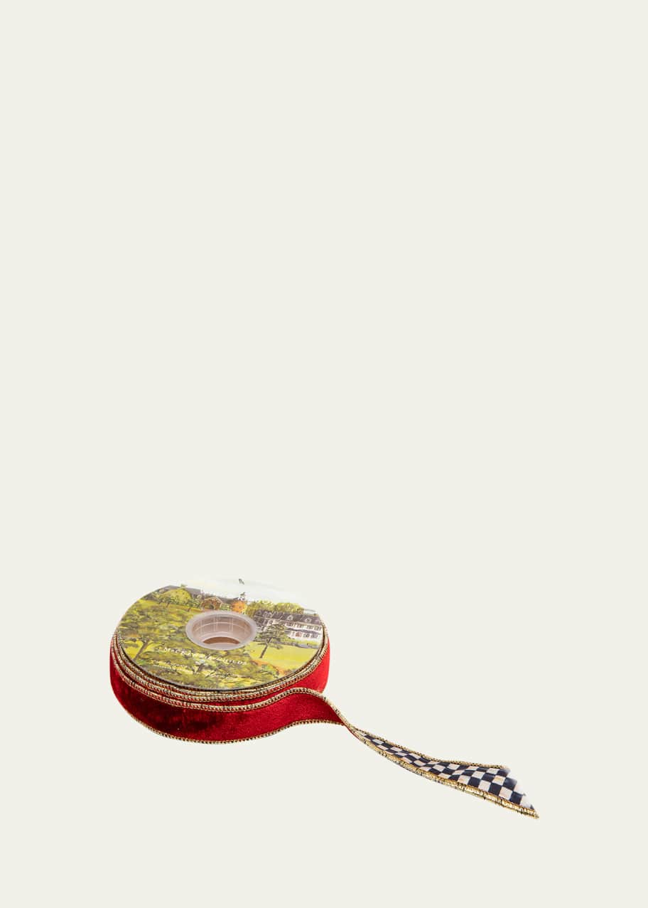 MacKenzie-Childs 1" Christmas Magic Ribbon - Bergdorf Goodman