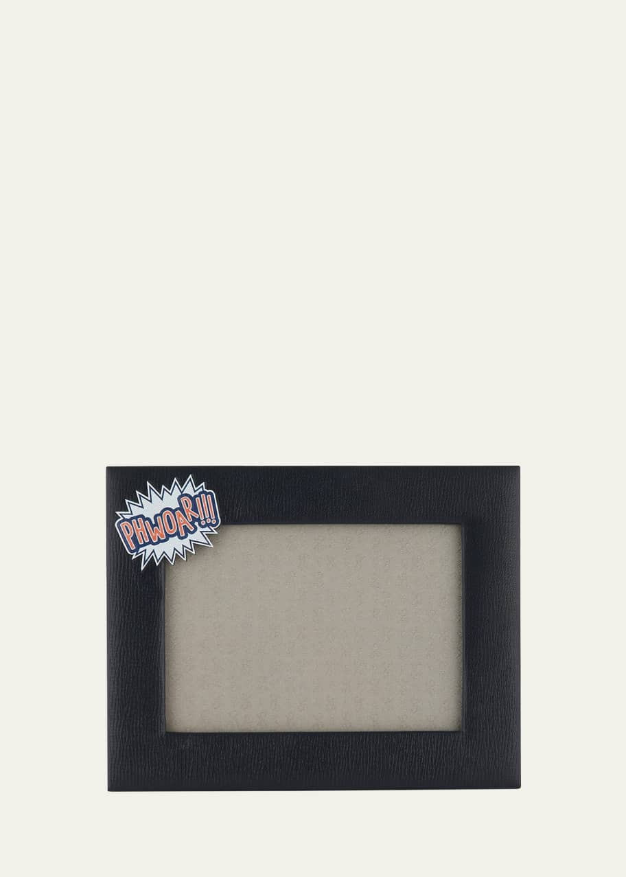 Anya Hindmarch Landscape Capra Leather Photo Frame, 5x7 - Bergdorf Goodman