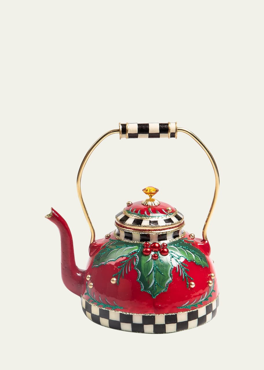 MacKenzie-Childs Holiday Kettle Glass Ornament - Bergdorf Goodman