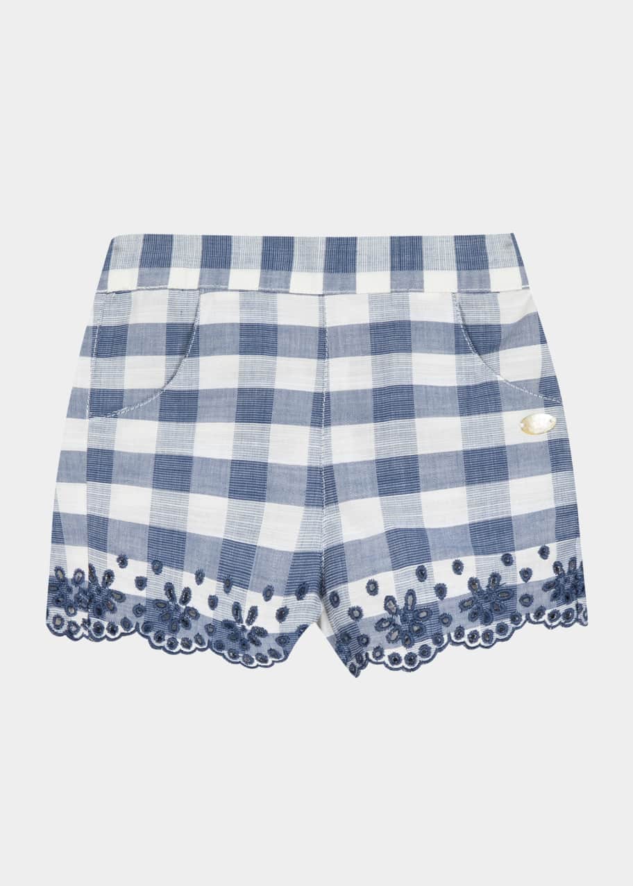 Tartine et Chocolat Girl's Embroidered Hem Shorts, Size 6M-12M ...