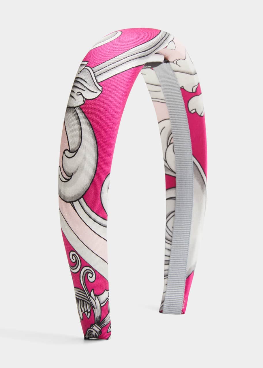 Versace Padded Print Headband - Bergdorf Goodman