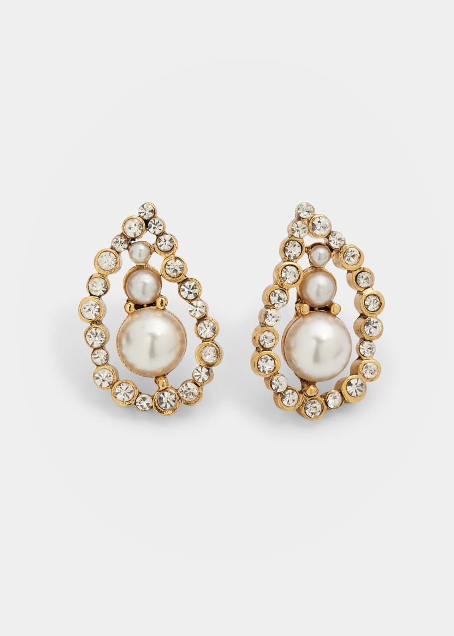 Oscar de la Renta Paisley Earrings - Bergdorf Goodman