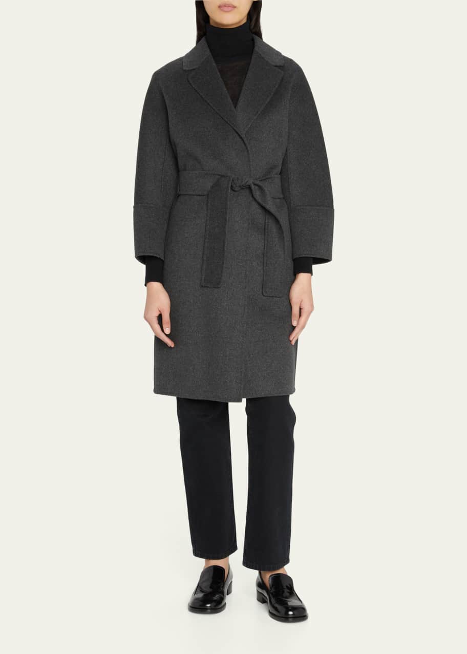 Max Mara Arona Double-Face Wool Wrap Coat - Bergdorf Goodman