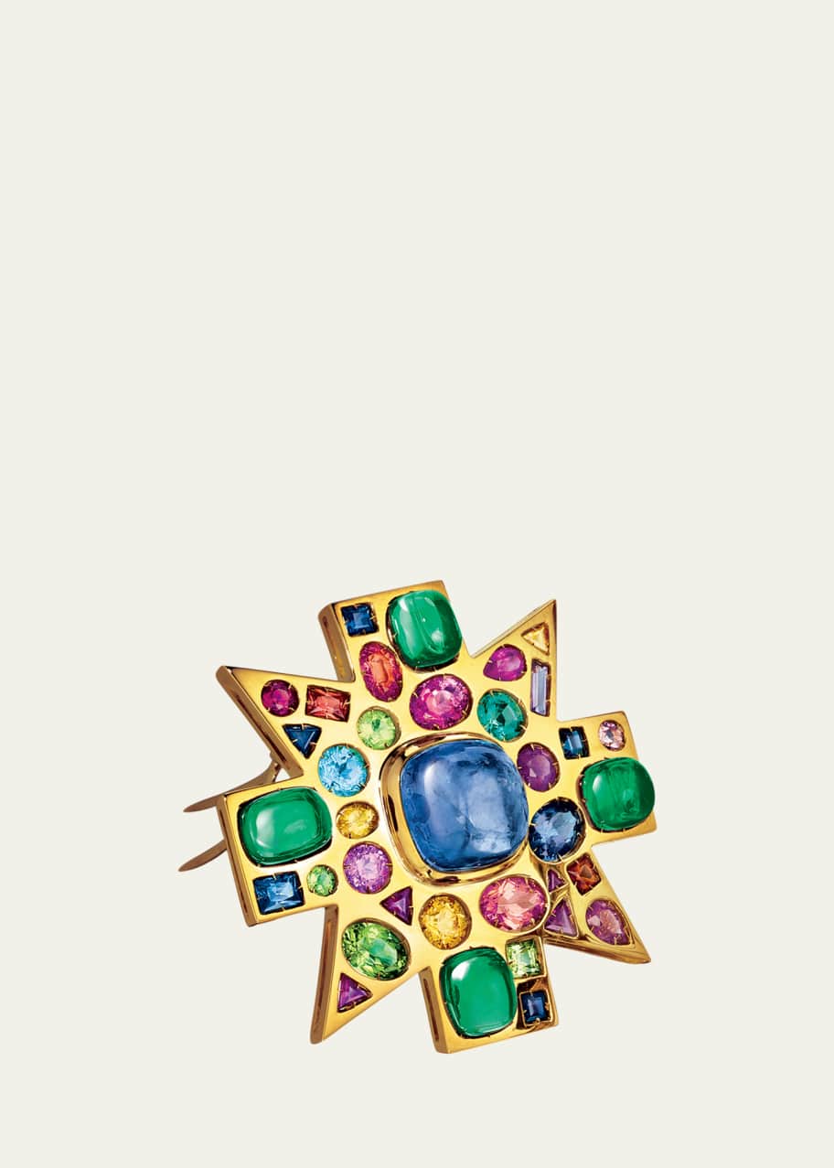 Verdura 18k Gold Byzantine Pendant Brooch - Bergdorf Goodman
