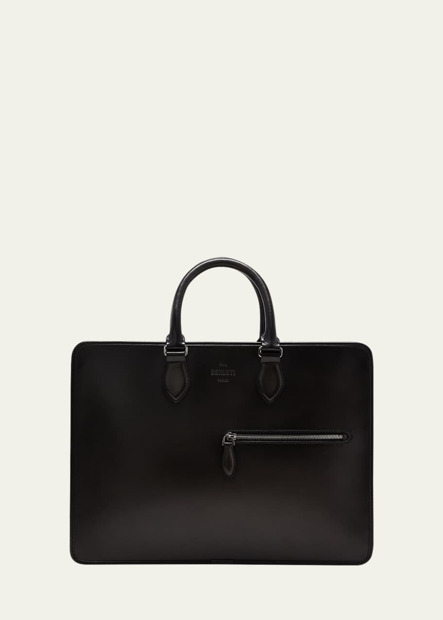 Berluti Men's Deux Jours Leather Briefcase - Bergdorf Goodman Berluti Men's Deux Jours Leather Briefcase - Bergdorf Goodman