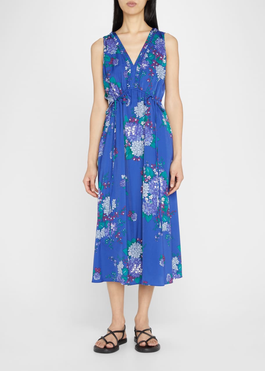 Kobi Halperin Megan Sleeveless Floral-Print Dress - Bergdorf Goodman