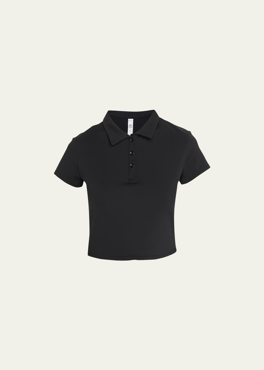 Alo Yoga Choice Cropped Polo - Bergdorf Goodman