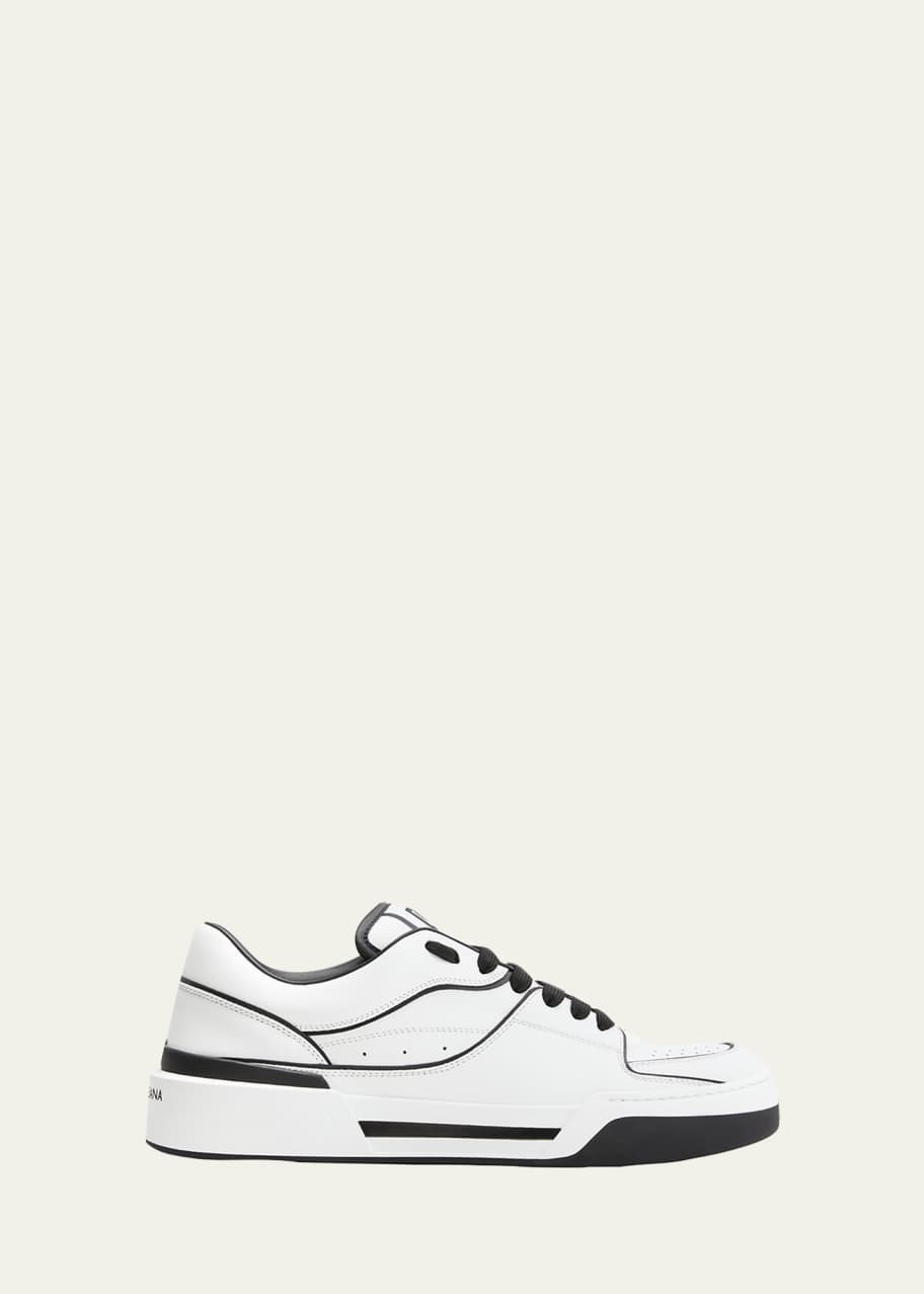 Dolce&Gabbana Men's New Roma Bicolor Leather Low-Top Sneakers ...
